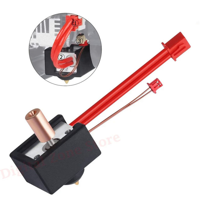 Sprite Extruder Heater Block Kit อุณหภูมิสูง300 ℃ 260 ℃ สำหรับ Creality ...