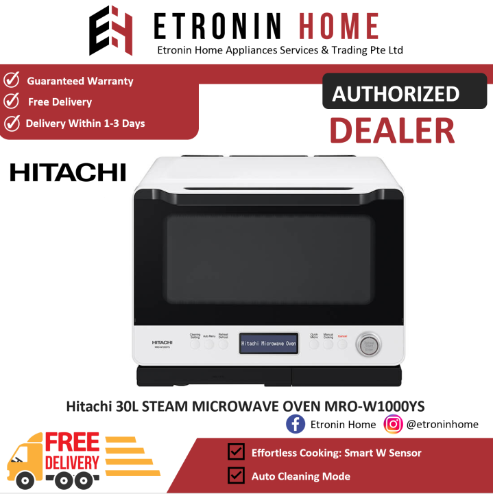Hitachi 30L STEAM MICROWAVE OVEN MRO-W1000YS | Lazada Singapore