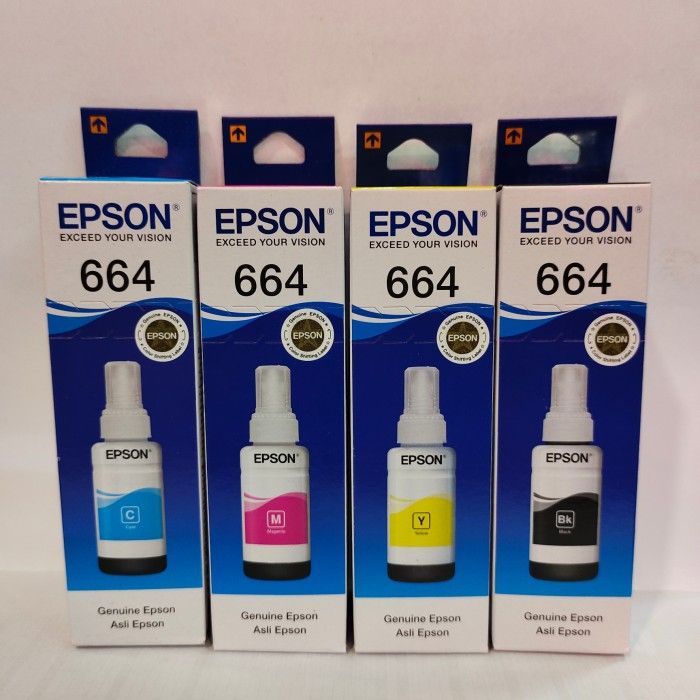 TINTA BOTOL EPSON 664 FOR L350, L355, L360 , L365, L455 | Lazada Indonesia