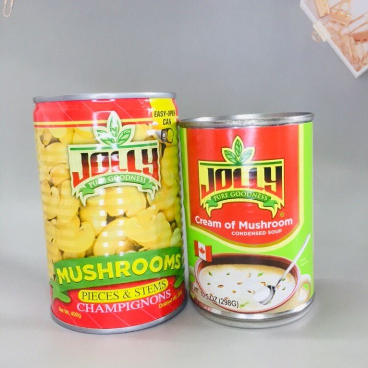 Jolly Mushroom Pieces & Stems 400 grams / Jolly Cream of Mushroom 298 ...