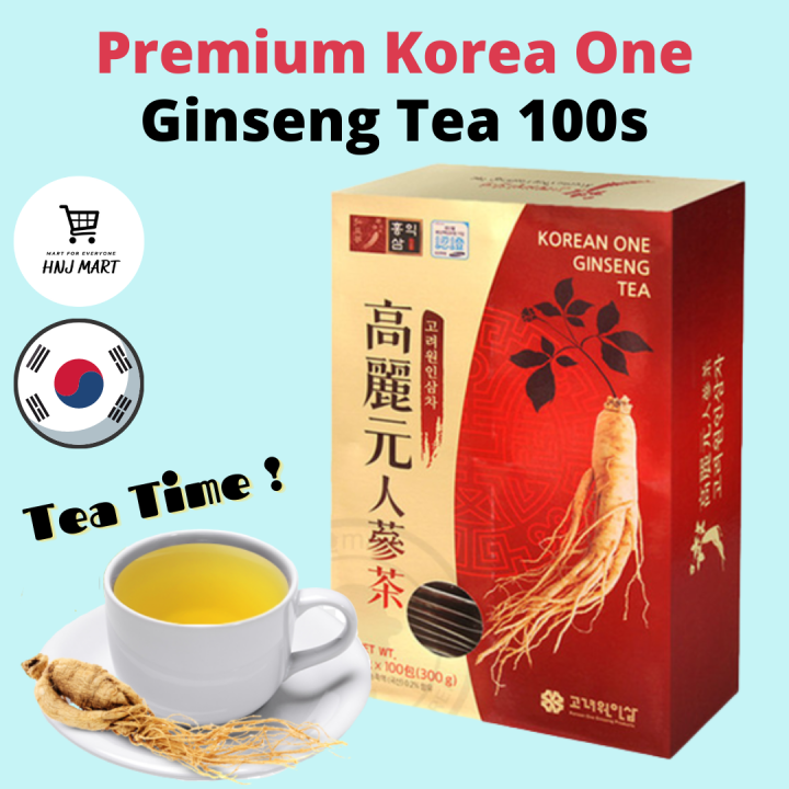 Premium Korea One Ginseng Tea 100 tea bags (3g x 100s) Korea Red ...