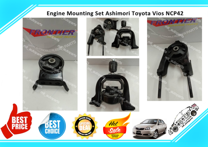 Engine Mounting Set Ashimori Toyota Vios NCP42 RM276 | Lazada