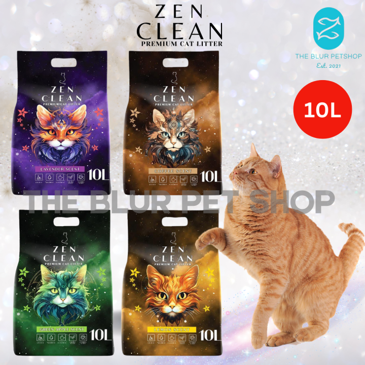 All Stages 10L Zen Clean Cat Litter Bentonite Sand Fast Clumping ...