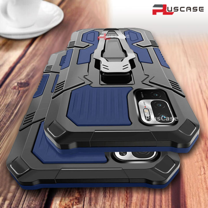 PlusCase for Xiaomi Redmi Note 10 5G Stand Phone Case Belt Clip ...