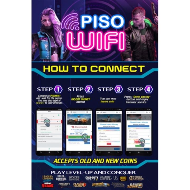 Piso Wifi Tarpaulin LPB 4 Different Designs READ DISCRIPTION BELOW | Lazada PH
