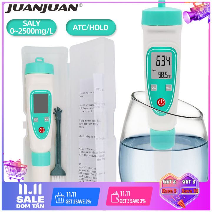 Digital Pen Portable Salinometer Food Freshwater Salinity Meter Tester ...