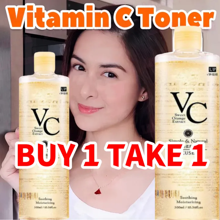 【BUY 1 TAKE 1】500ML Vitamin C Toner Intensive Whitening Toner Essence Remove Melasma Remove Acne ...
