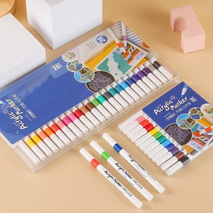 12/24/36/48/60/80 Colors Marker Pen Non Fading Waterproof DIY Painting ...