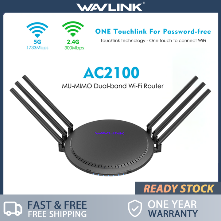 Wavlink, QUANTUM D6 – AC2100 MU-MIMO Dual-band 5G+2.4G, Smart Wi-Fi ...