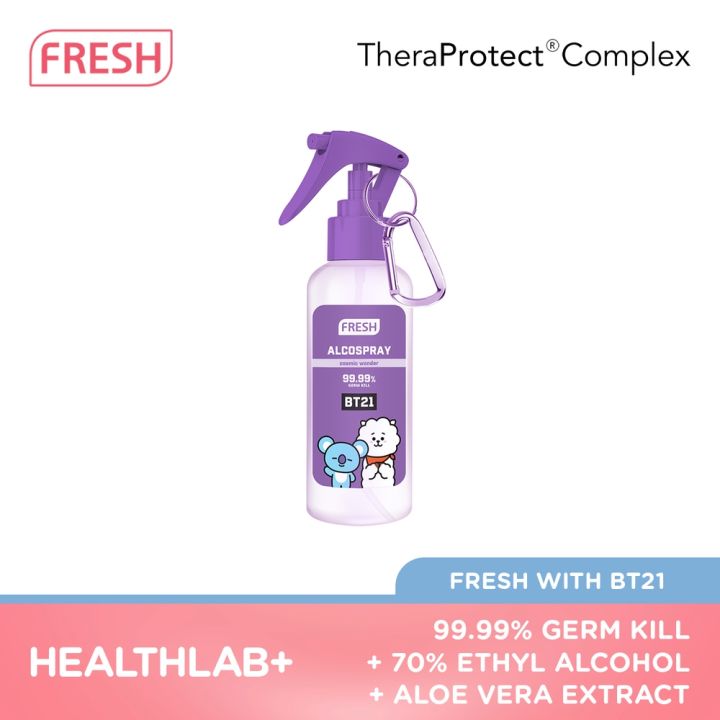 Fresh with BT21 99.9% Ethyl Alcohol Solution Alcospray Cosmic Wonder ...