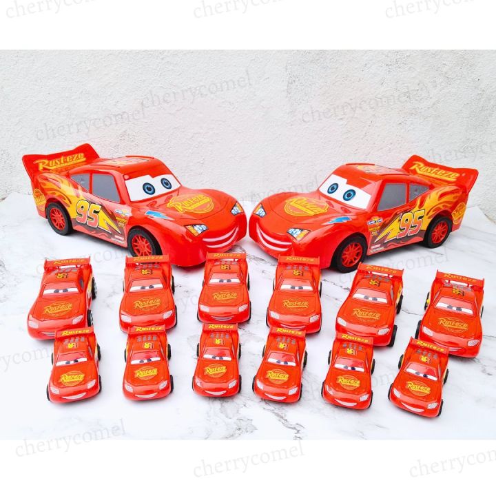 Small Medium Large Car Toy Cars Rusteze Lightning McQueen Mainan Kereta ...
