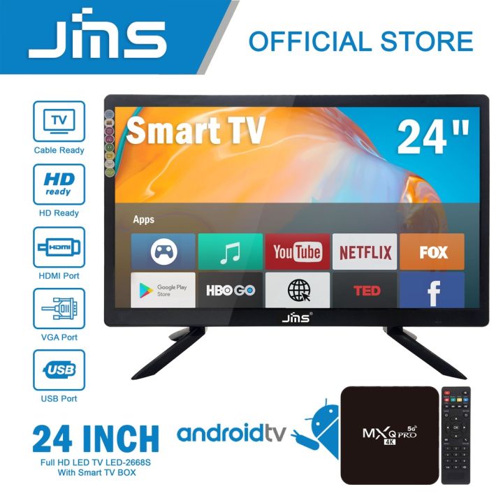 JMS 24 Inch Full HD LED TV Smart TV LED-2668S | Lazada PH