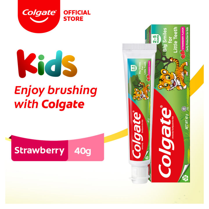 Colgate Tiger Anticavity Toothpaste for Kids Strawberry 40g | Lazada PH