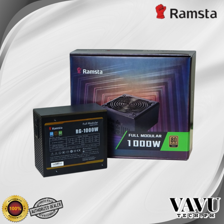 Ramsta 1000w 750w 650w 550w Bronze | Gold Fully Modular Power Supply ...