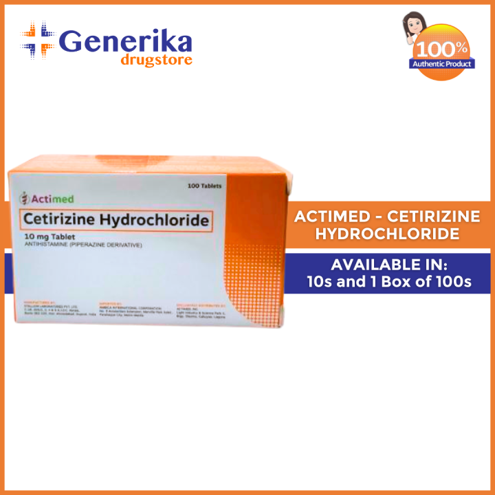 ACTIMED CETIRIZINE TABLET - 10MG | Lazada PH