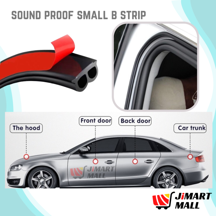 SOUNDPROOF SMALL B TYPE 4 METER Rubber Seal Car Bonnet Trunk Side Door ...