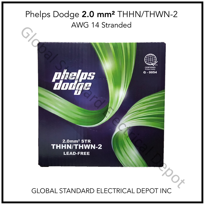 Phelps Dodge 2.0 mm2 (#14) THHN/THWN-2 LEAD-FREE [150 METERS] | Lazada PH