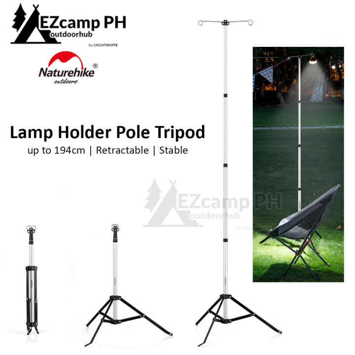Naturehike Lamp Post Telescopic Camping Lantern Pole with Tripod Stand ...