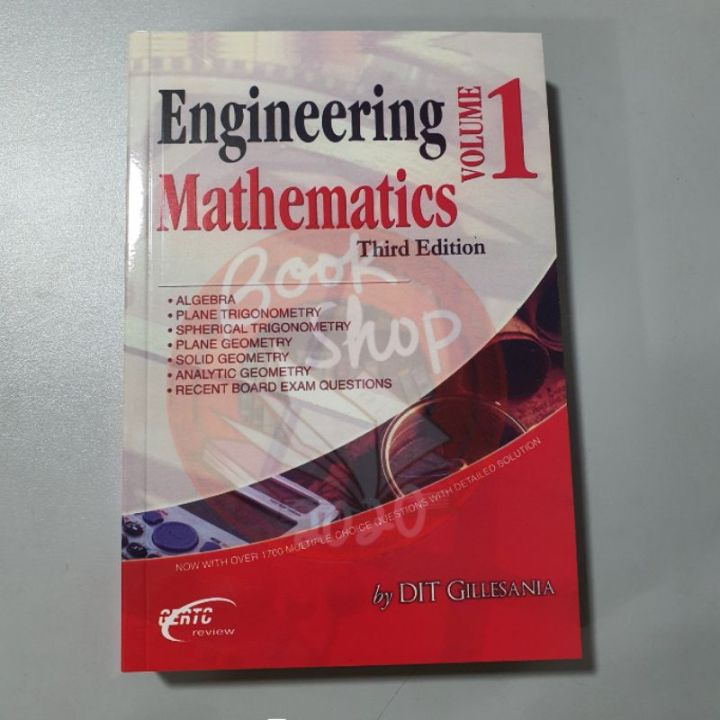 Engineering Mathematics volume 1 by Gillesania | Lazada PH