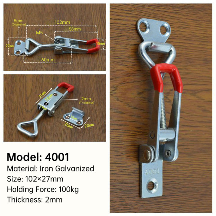 【2pcs/set】Quick Release Toggle Latch Clamp Adjustable Lock Clamp Heavy ...