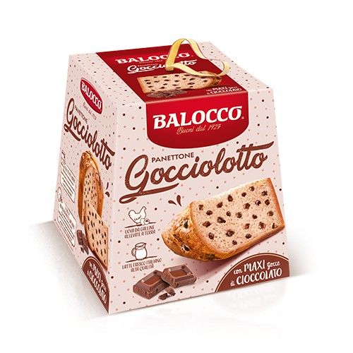 Balocco Pandoro Gocciolotto, Chocolate Chip Pandoro, 800g | Lazada