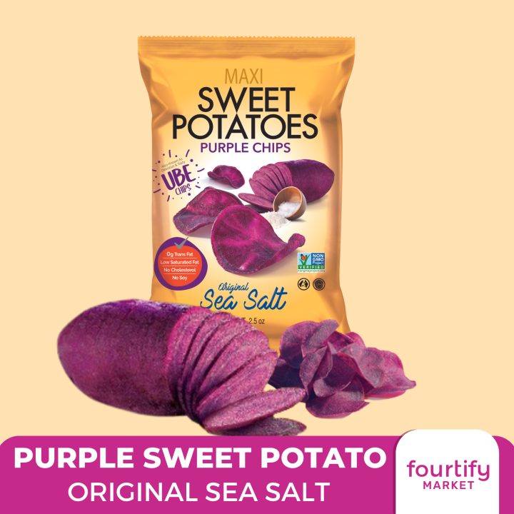Maxi Purple Sweet Potato Chips Original Sea Salt 70g | Lazada PH