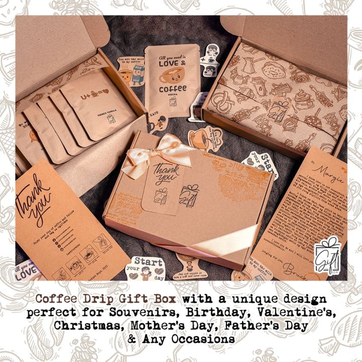 Coffee Drip Gift Box with unique design - Classic Flavored Drip Coffee ...