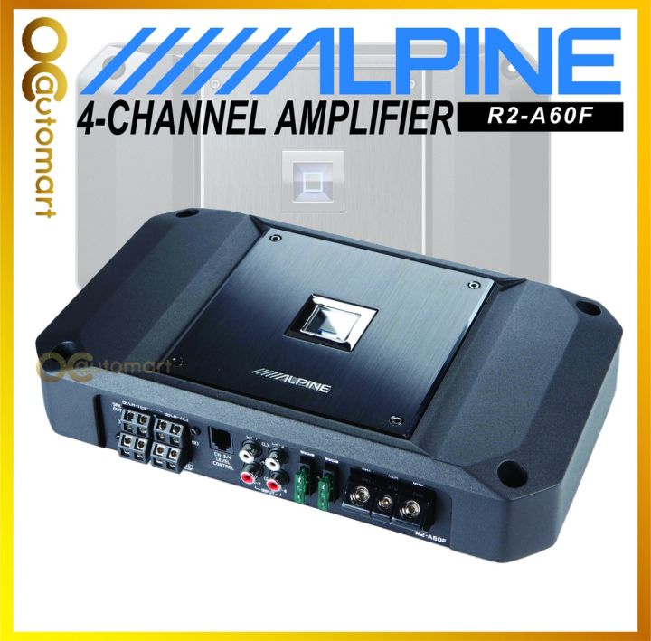 Alpine R2-A60F R2-Series 4-channel car amplifier 600 watts | Lazada