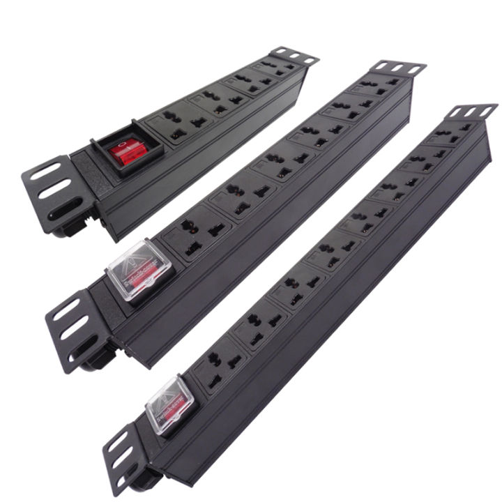 Alloy Power Distribution Unit (PDU) Power Strip Unit for Data Cabinet Rack 2-12 Socket Cord ...