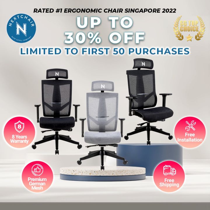 NextChair - Ergonomic Mesh Office Chair / Inclusive of Delivery & Installation / Next Chair ...