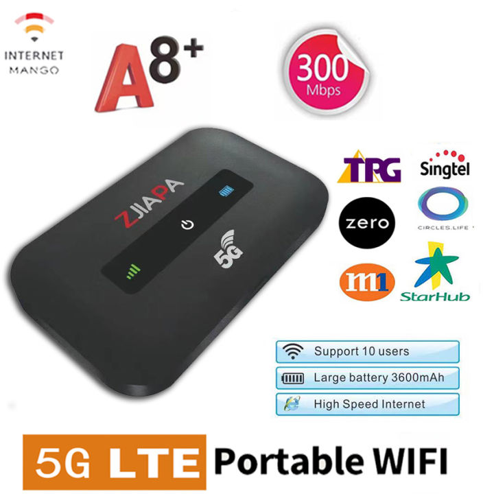 4G 5G unlimited data portable modem router WiFi A8+ hotspot WiFi ...