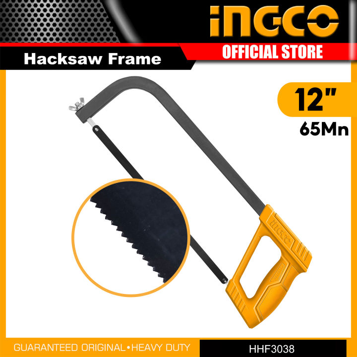 INGCO 12" Inch/300mm Hack Saw Hacksaw Frame for Cutting Metal Pipes ...