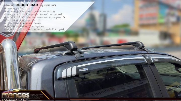 Universal Crossbar for STRADA, HILUX ,RANGER, DMAX AND NAVARA GUTTER ...