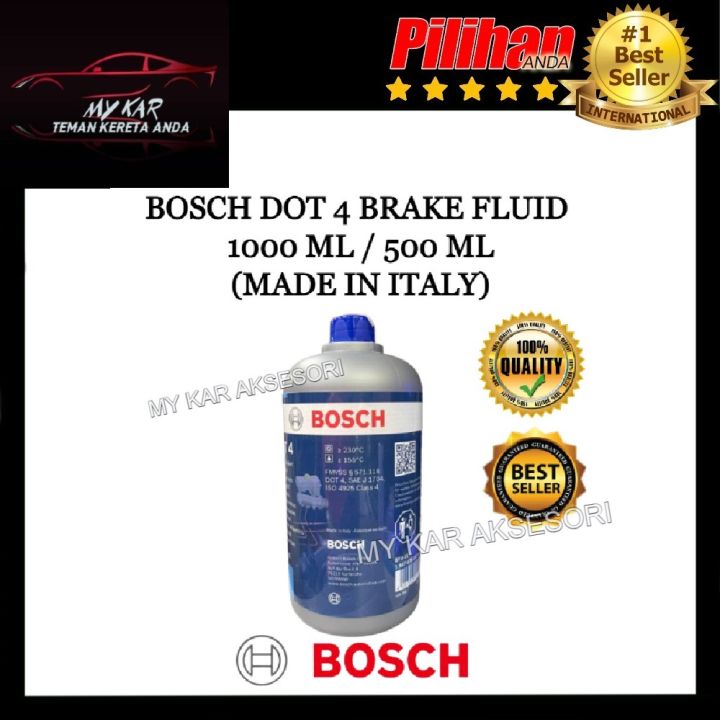 BOSCH DOT 4 BRAKE FLUID 1000ML (MADE IN ITALY) contain high quality ...