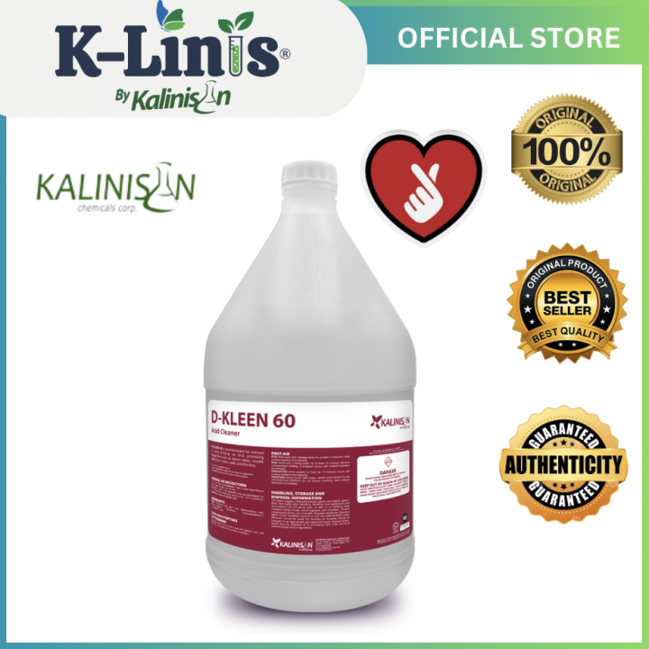 Kalinisan D-Kleen 60 Acid Cleaner Descaler Delimer 1 Gallon | Lazada PH