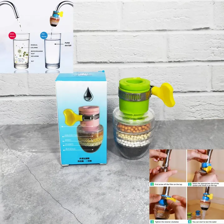 Filter Sambungan Kran Air Filter 4 Batu Kran Air Saringan Air Kran ...