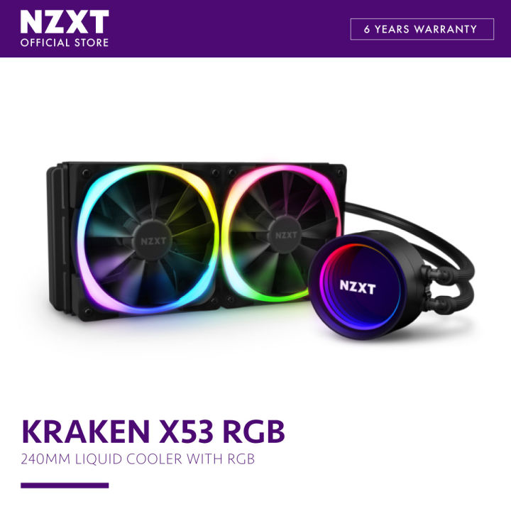 NZXT Kraken X53 RGB - (Matte Black/Matte White) | Lazada