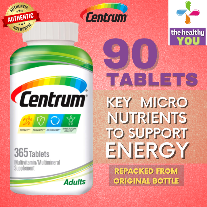 90 Tablets - Centrum Multivitamin Supplement Adults | Lazada PH