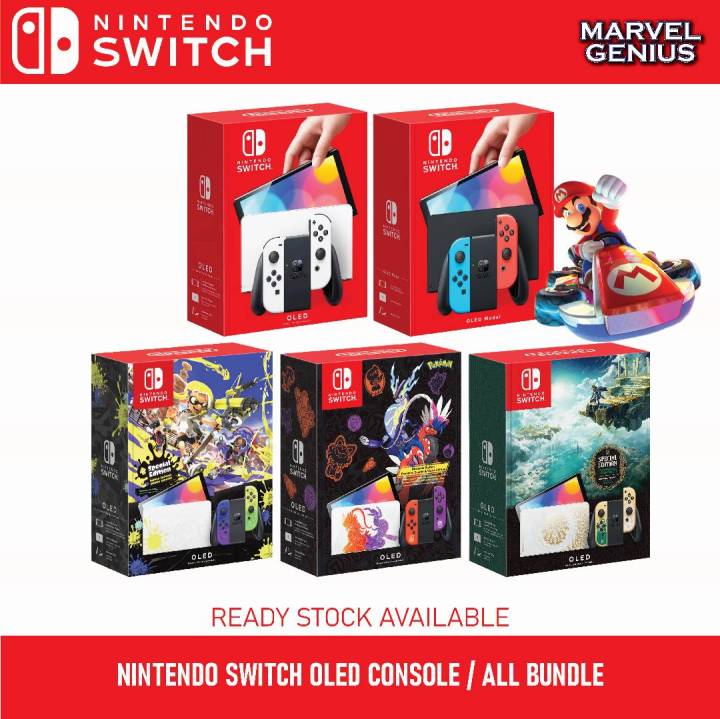 NSW Nintendo Switch OLED Console White/Neon/Pokemon Scarlet Violet ...