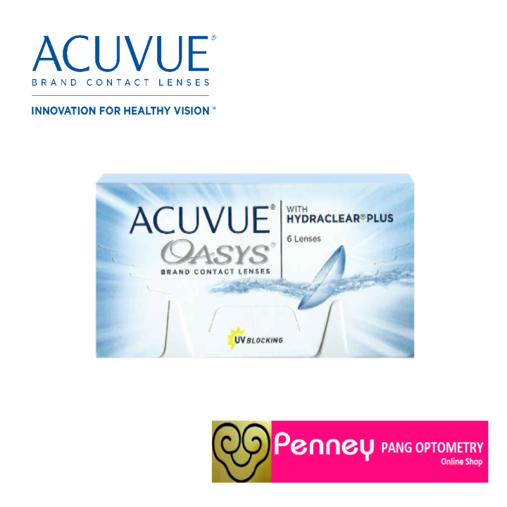 Acuvue Oasys 2-WEEK with Hydraclear Plus Contact Lens (6 lenses/box ...