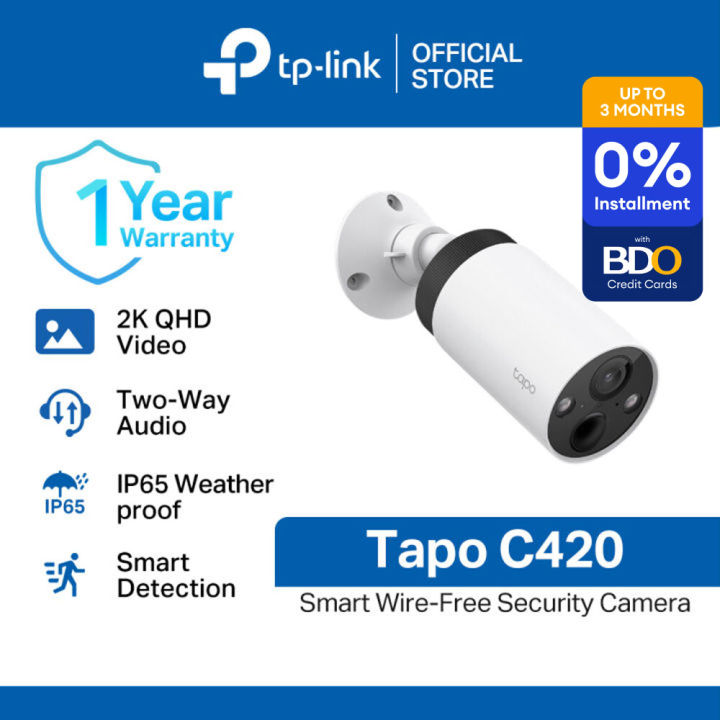 TP-Link Official | Tapo C420 | C420S1 | C420S2 | 2K Smart Wire-Free ...