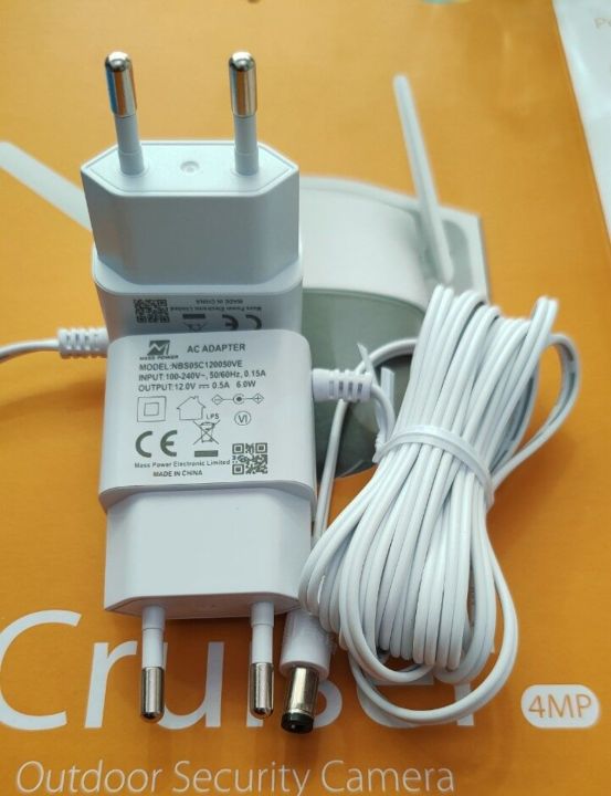 เทียบสายยาว 3เมตร อะแดปเตอร์ AC-DC Adapter 12V 0.5A Output CCTV กล้อง ...