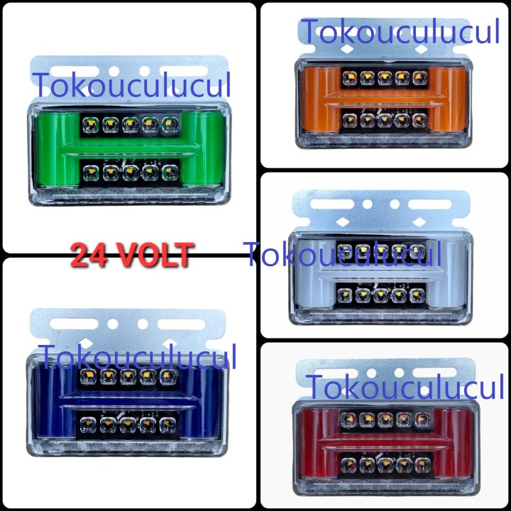 LAMPU LED BAK SAMPING TRUK LAMPU SEIN RUNNING 24VOLT MODEL H | Lazada Indonesia