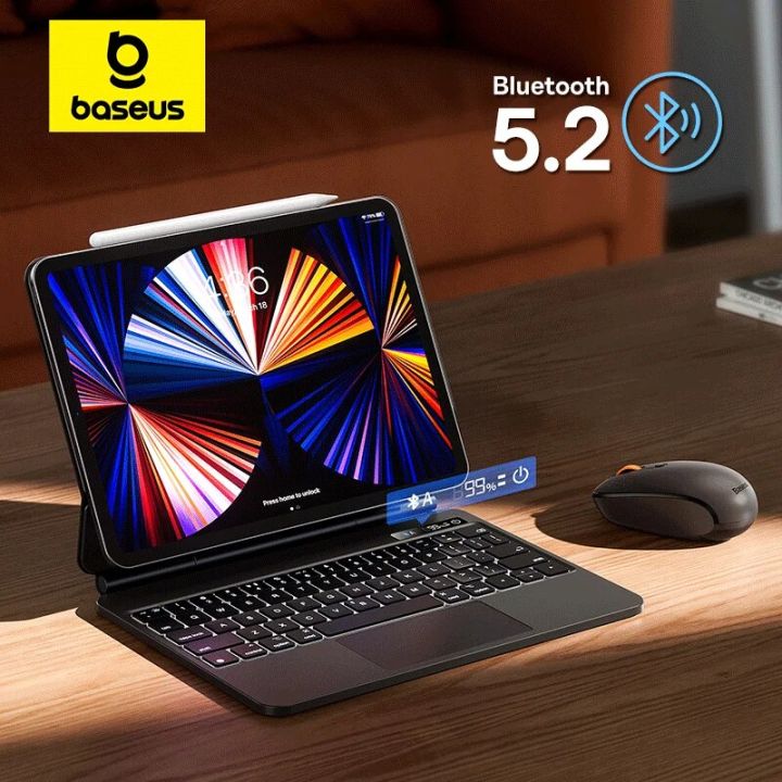 Baseus Magic Keyboard For Ipad Pro Air 4 5 Magnet Keyboard Bluetooth ...