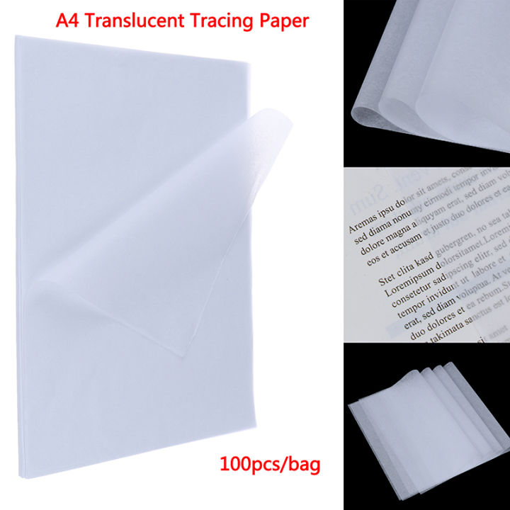 Eioce 100pcs A4 Translucent Tracing Paper Copy Transfer Printing ...
