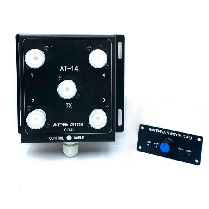 【YF Elife】 Remote Control 4 Way Coax Antenna Switch for Radio 1 8 MHz ...