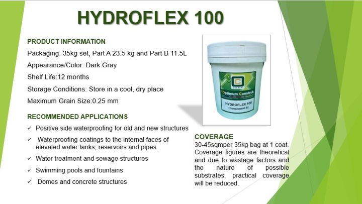 Hydroflex 100 (35KG per Set) | Lazada PH