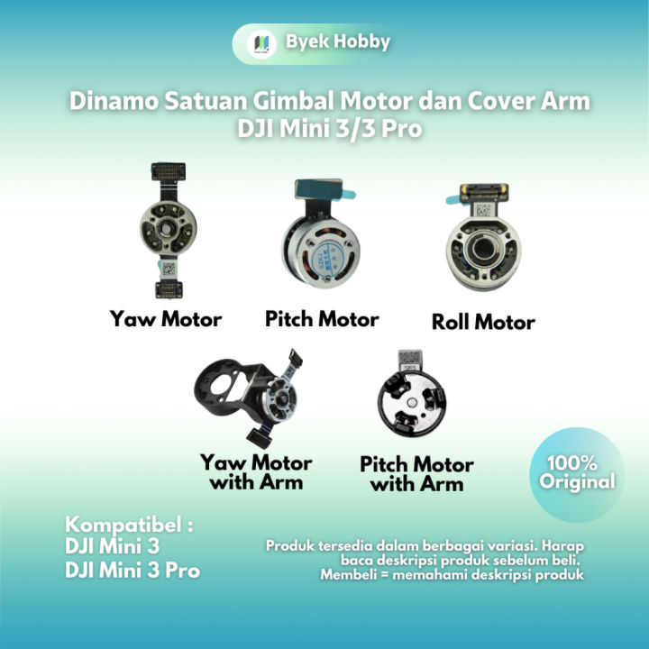 Original Motor Yaw Pitch Roll Gimbal DJI Mini 3 Mini 3 Pro (Dinamo ...