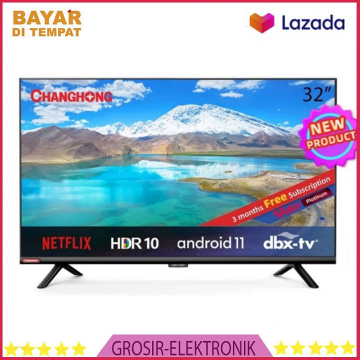 SMART ANDROID TV CHANGHONG 32 inch LC32G7N Android 11 | Lazada Indonesia