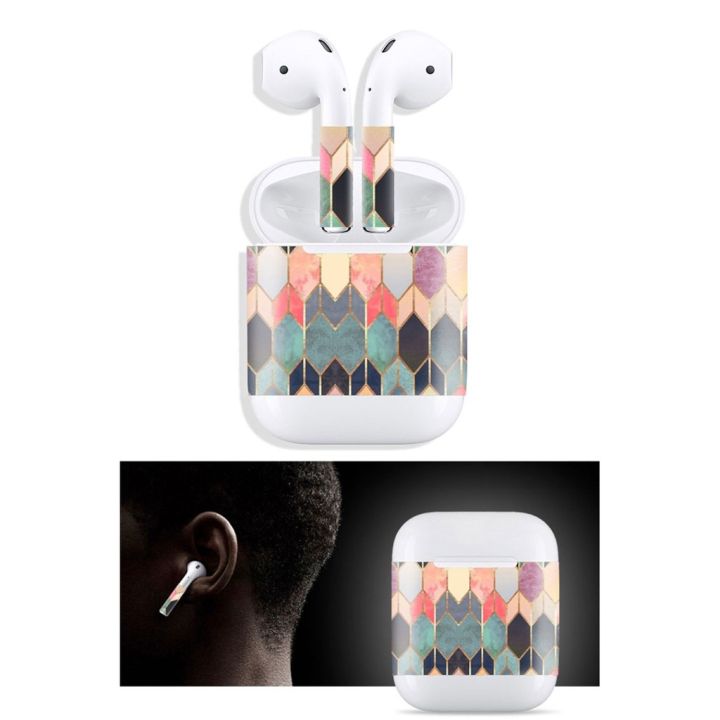 สติ๊กเกอร์สำหรับติดหูฟัง สำหรับ Air Pods Vinyl Sticker DIY | Lazada.co.th